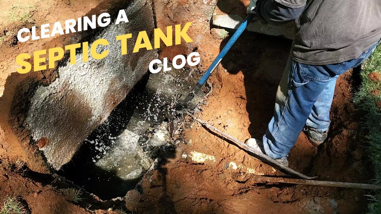 Septic Tank Rescue: Uncovering and Clearing a Septic Tank Baffle Clog ...