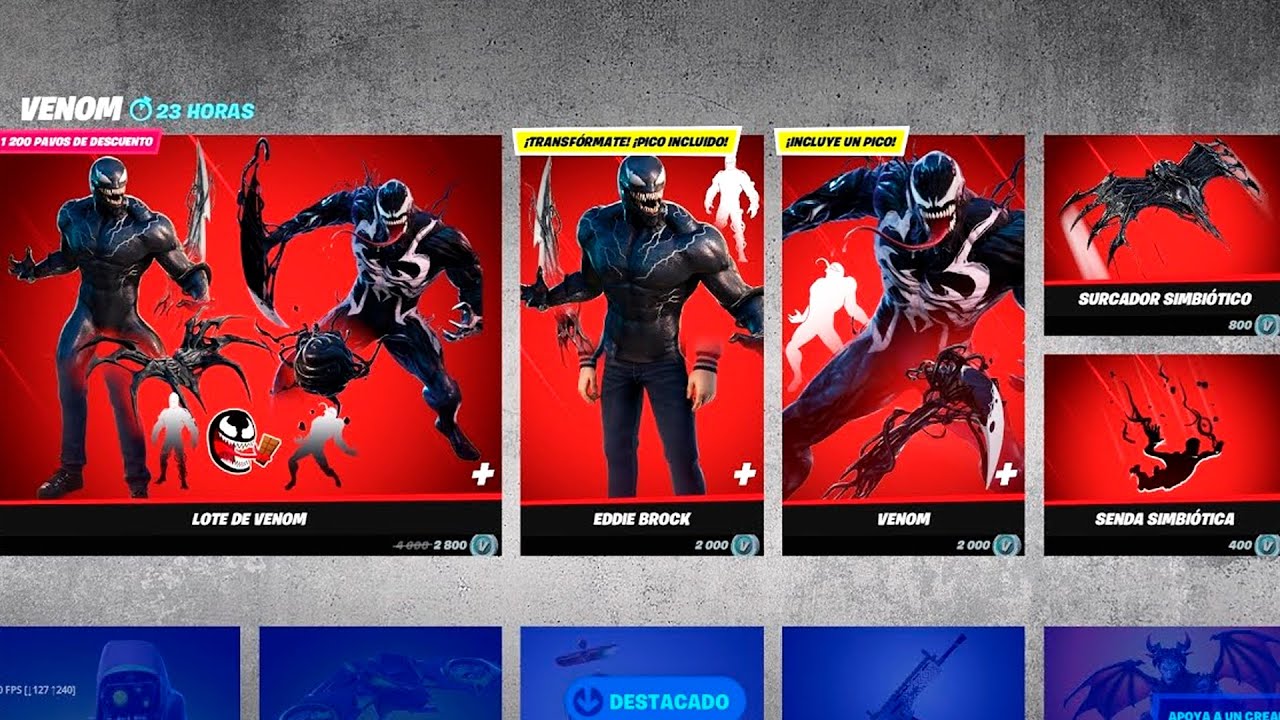 ¡AHORA! NUEVA SKIN de VENOM *HUMANO* LLEGA a FORTNITE 😱🔥NUEVA TIENDA DE ...