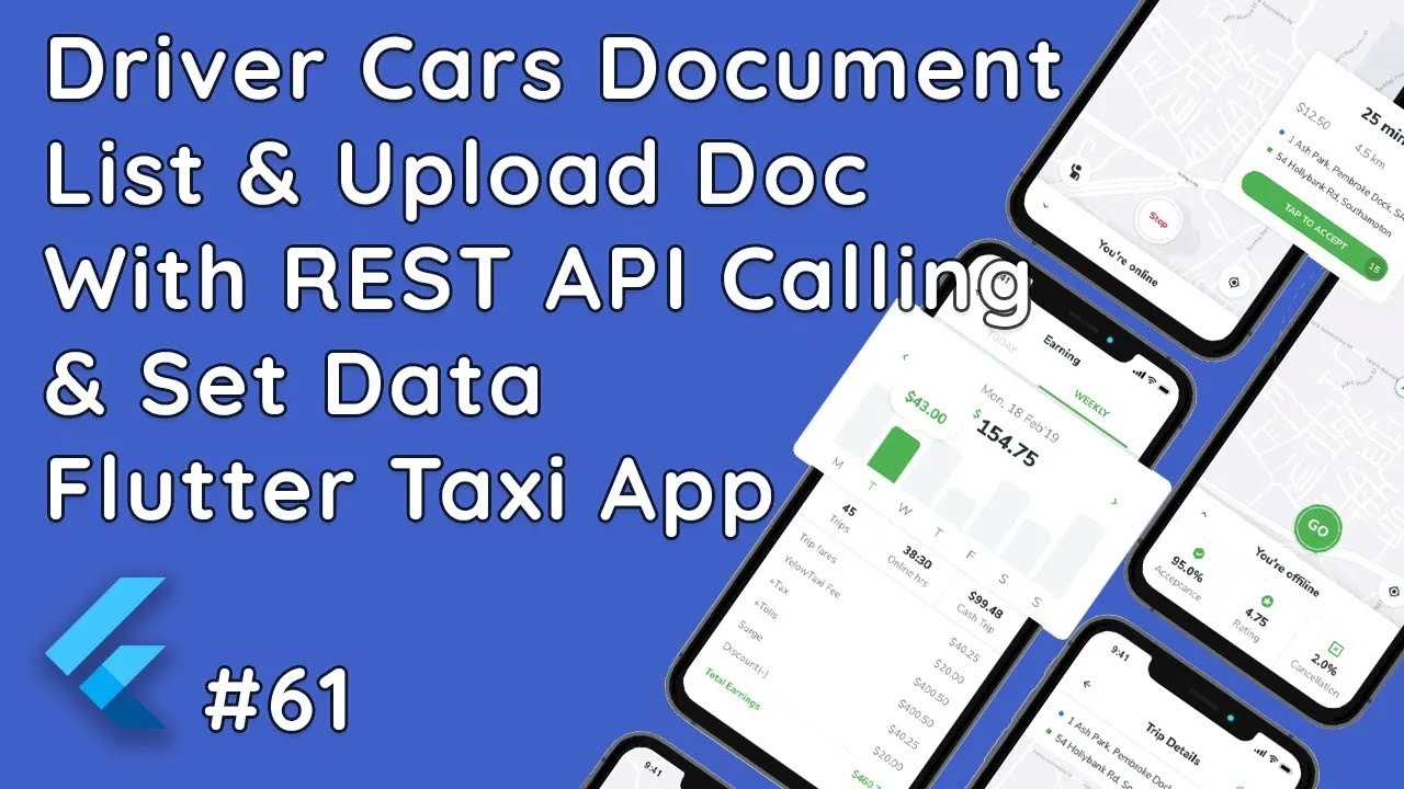 Flutter Taxi App: Managing Driver Cars Documents with REST API | Document Upload #61 #codeforany ...