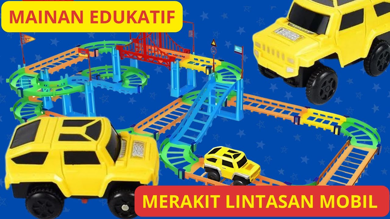 EDUCATIONAL TOYS FOR TODDLERS UNBOXING AND ASSEMBLING HEAVY EQUIPMENT TRACK - YouTube