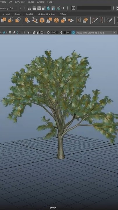 Realistic Tree In Maya: #shorts #tutorial #tips #3d #maya #3dverse ...