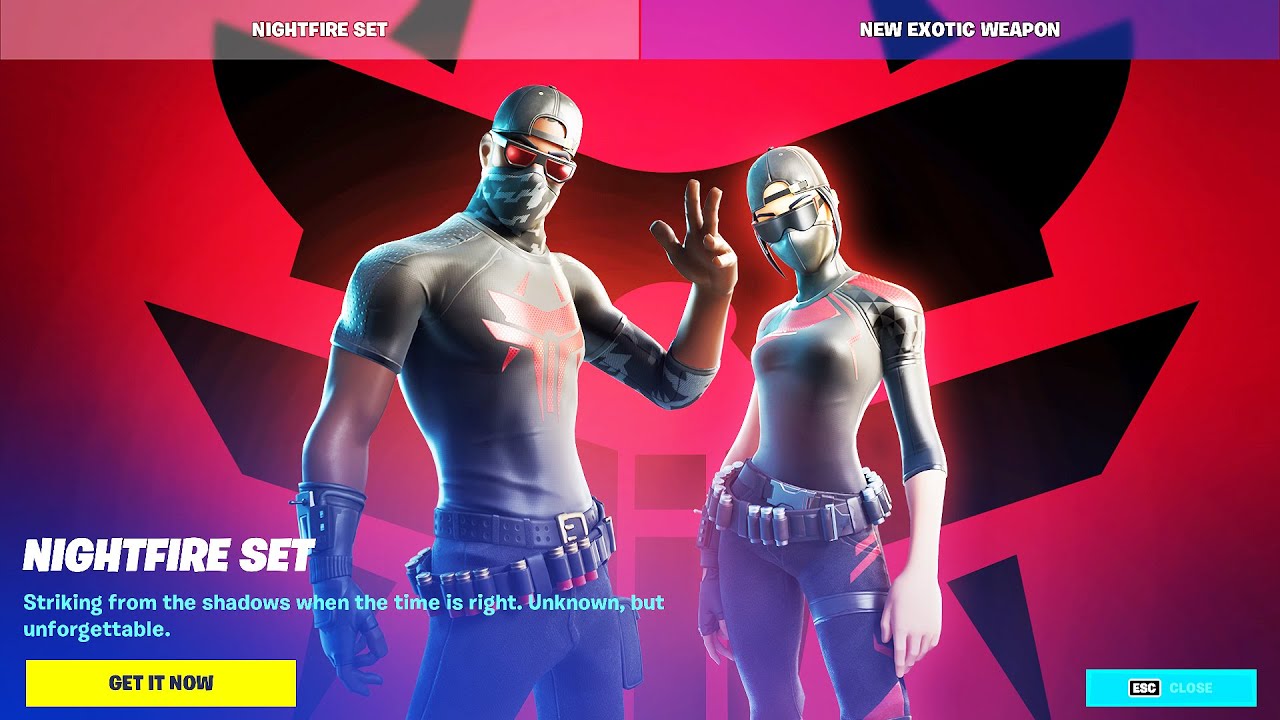 Fortnite Item Shop *NEW* NIGHTFIRE SET STYLES Battle Royale - (April ...