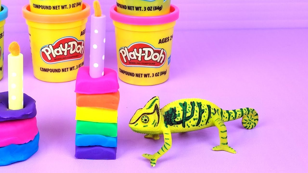 Lizard and playdoh - YouTube