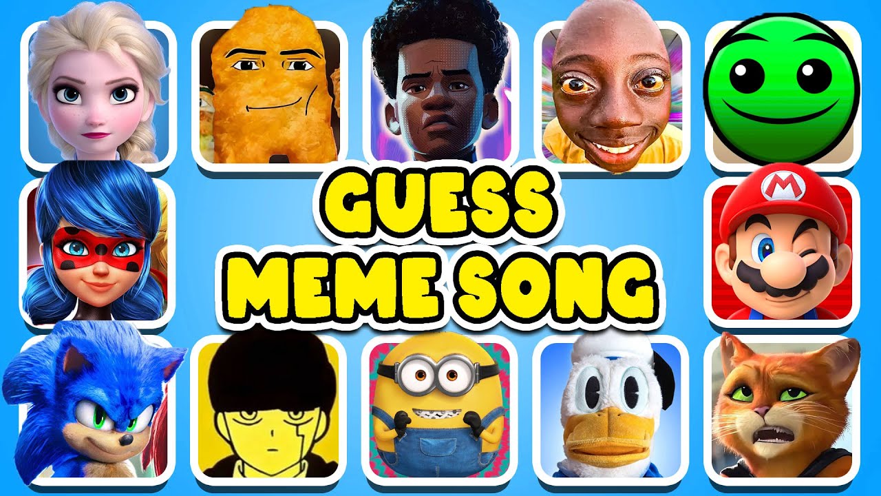 GUESS MEME & WHO'S DANCING ?|Fire in the Holes,TengeTenge, Mario, Elsa ...