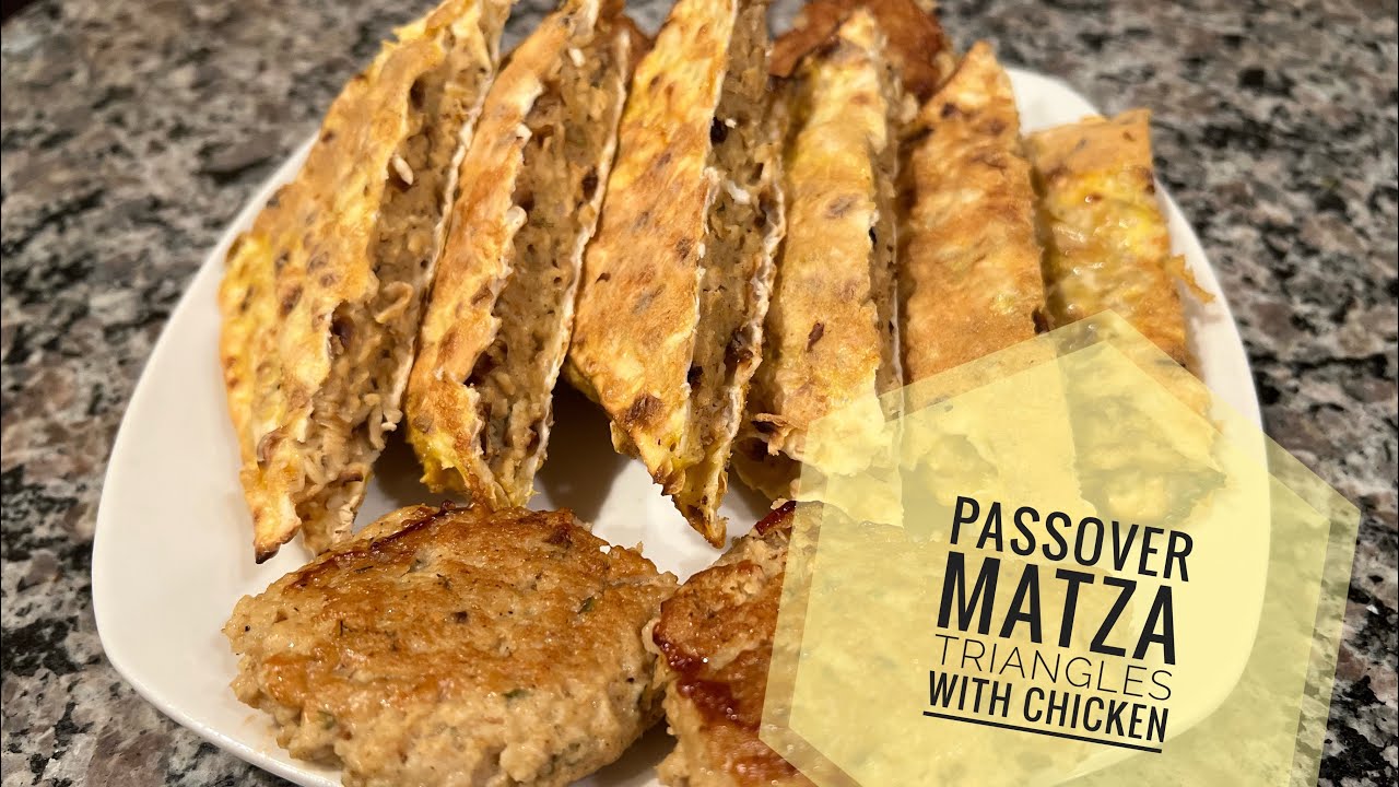 Passover Matza Triangles with Chicken - YouTube