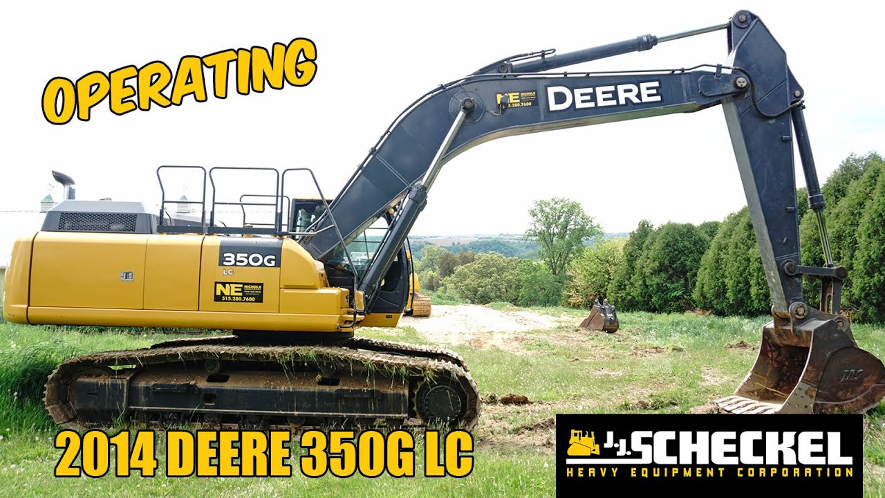 2014 Deere 350G LC, Excavator, Operating - YouTube