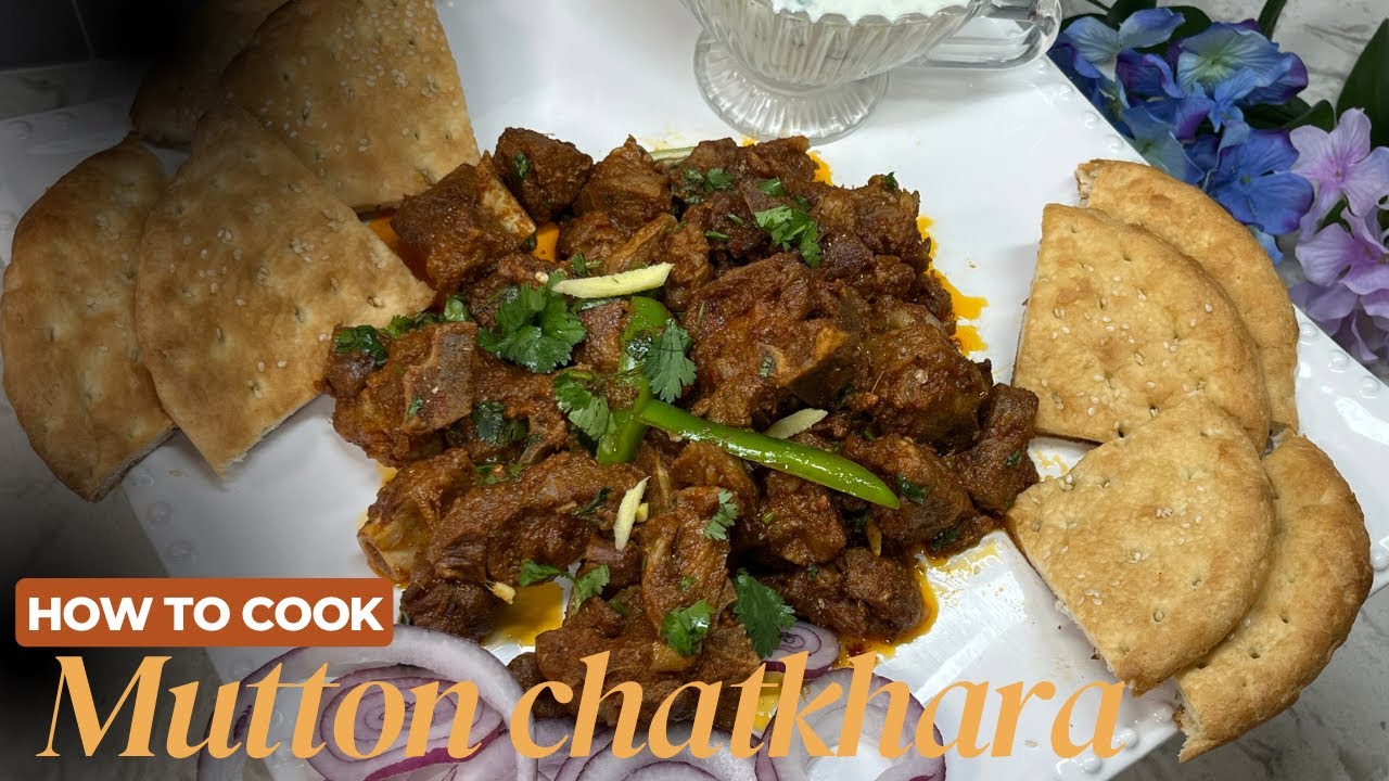 Mutton chatkhara boti with special raita | masala mutton fry recipe ...