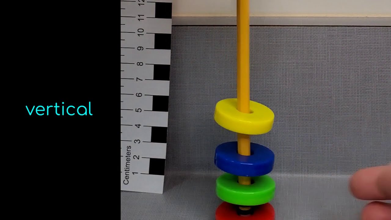03 magnetic force vertical vs horizontal stick - YouTube