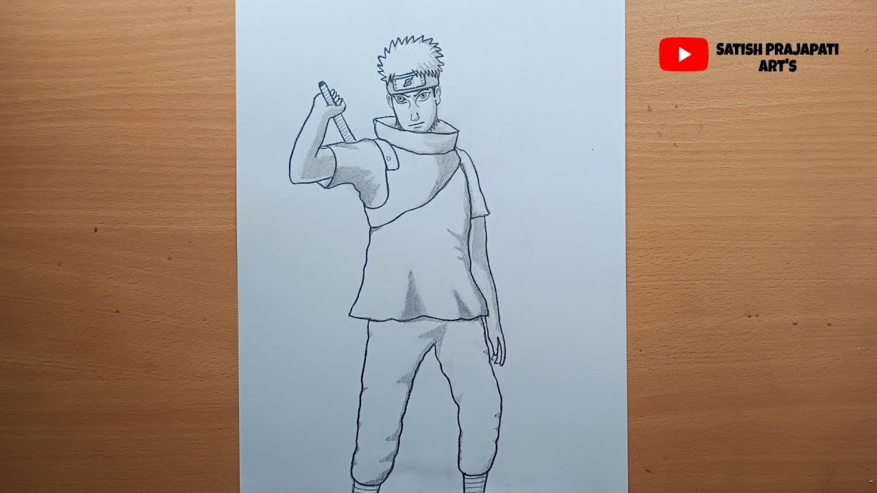 How to draw shishui uchiha full body drawing || step by step drawing ...