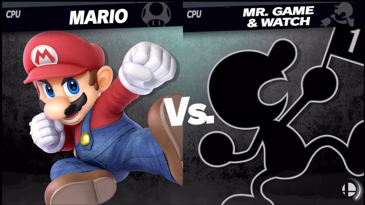 Mario Vs Mr Game & Watch | Mario Vs The World - YouTube