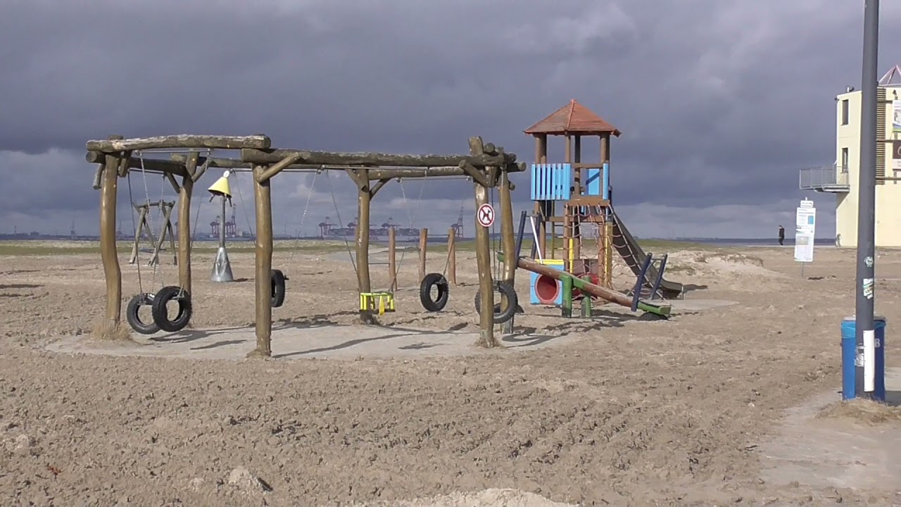 Der Strand von Tossens im März - YouTube