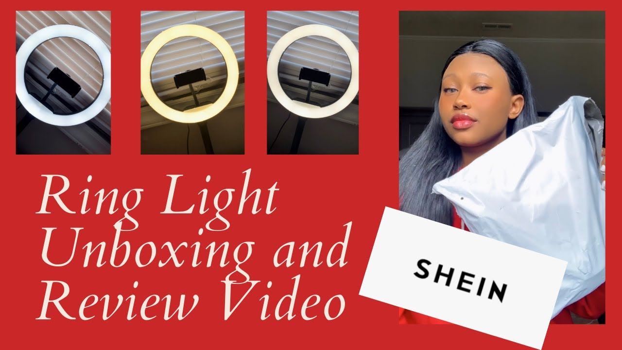 SHEIN Ring Light Unboxing and Review - YouTube