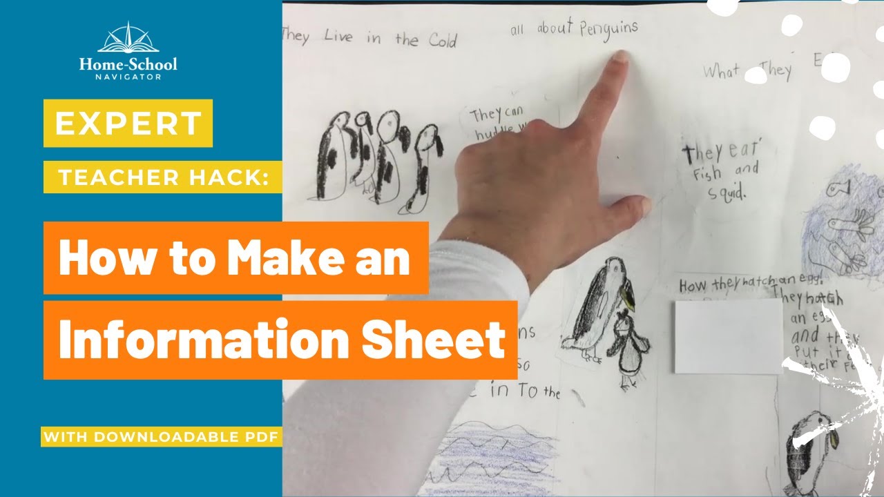 How to make an Information Sheet | Home and School Navigator - YouTube