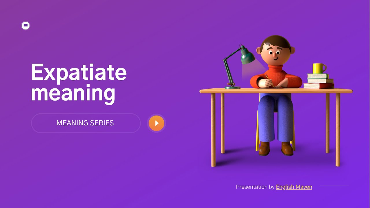 Expatiate meaning - YouTube