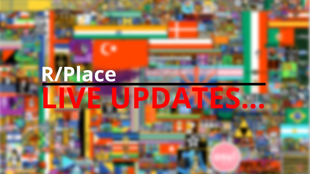 R/Place (Live Updates, Countdown To The End and News!) - YouTube