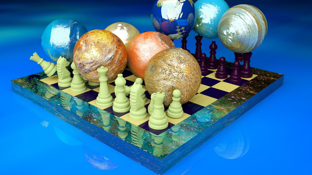 All Planets on Chessboard #chess - YouTube