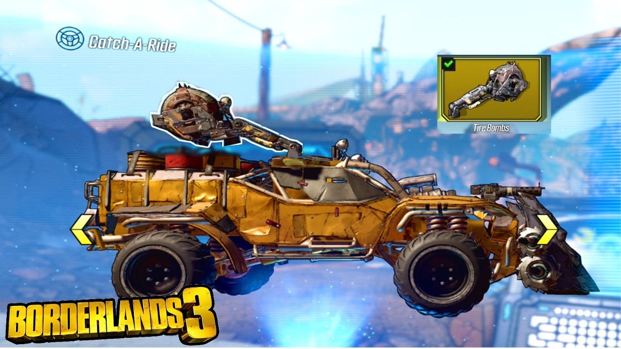 Where to find Tire Bombs Vehicle Mod - Borderlands 3 - YouTube