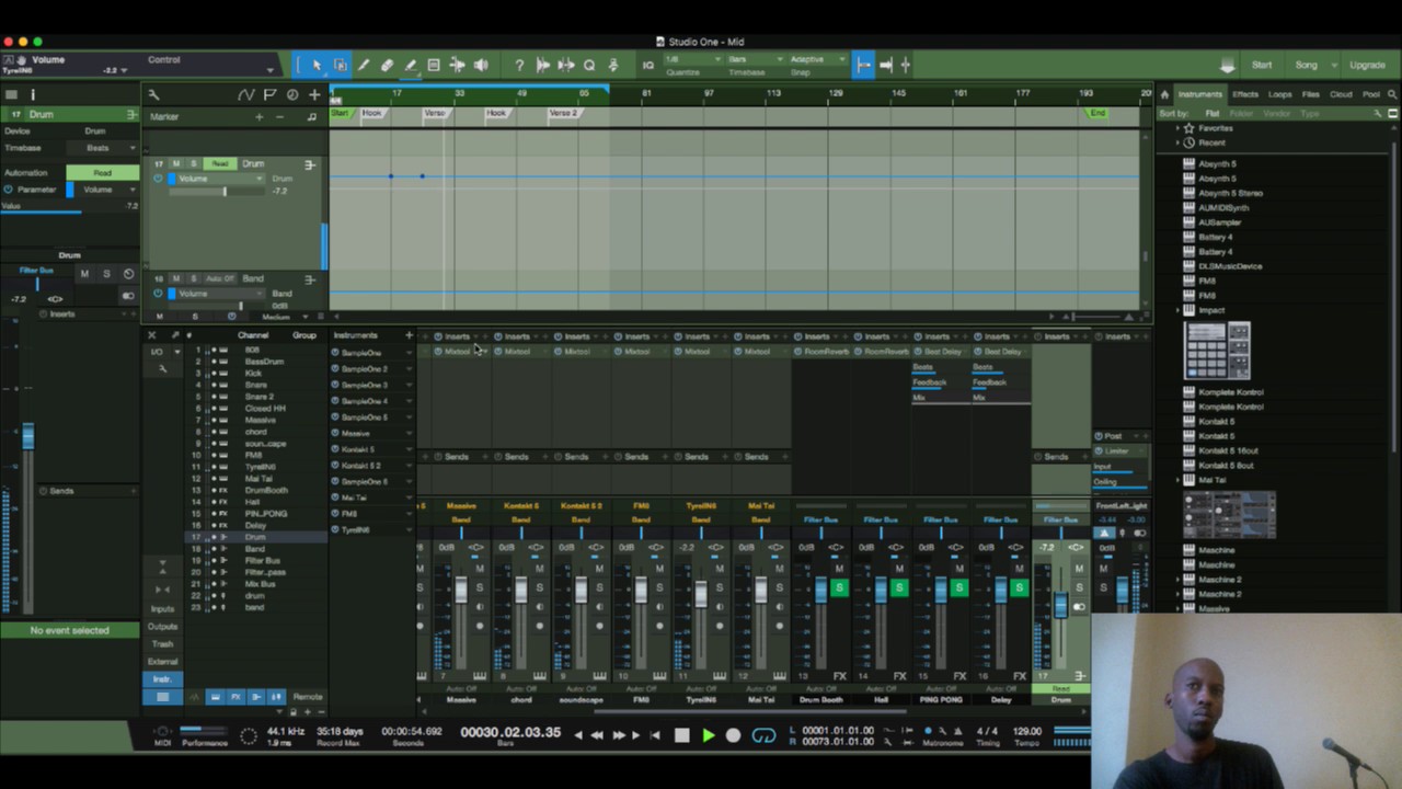 Making A Beat in Studio One Artist pt. 2 - YouTube