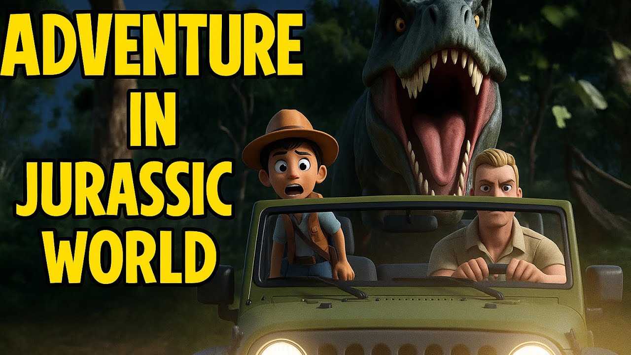 Adventure in Jurassic World | Cartoon AI Animation | Story For Kids ...
