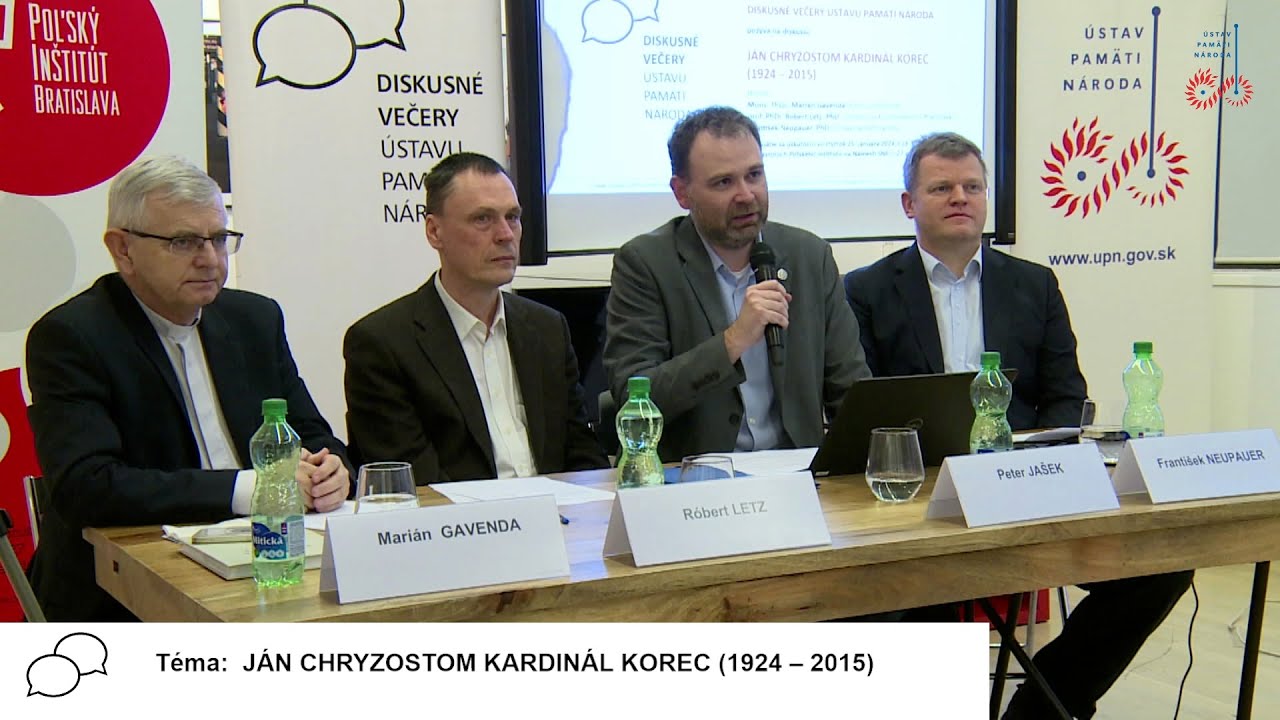 JÁN CHRYZOSTOM KARDINÁL KOREC (1924 – 2015) - Diskusný večer ÚPN (25.1. ...