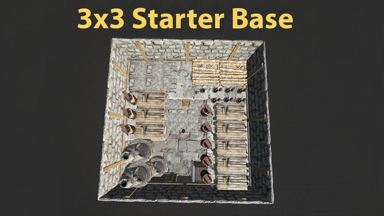 Ark Builds - 3x2x2 Starter Base Design - YouTube