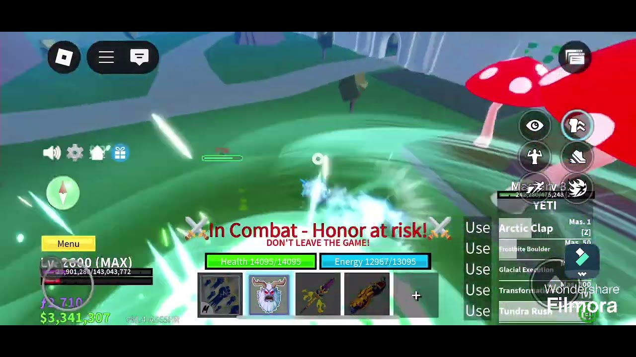 PVP with yeti transformation (unstoppable) - YouTube