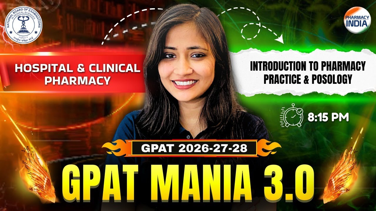 Introduction to Pharmacy Practice & Posology | HCP | GPAT Mania 3.O ...