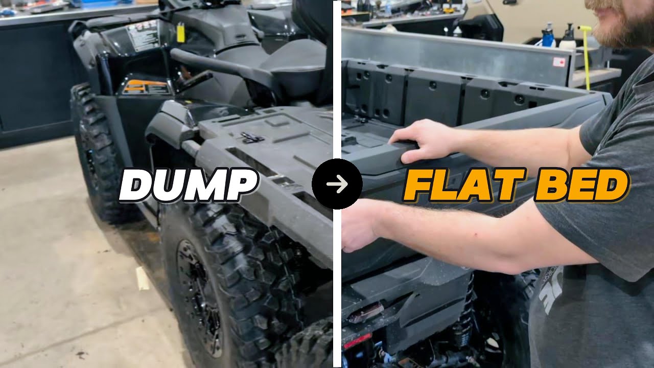 Can-Am Outlander 6x6 Dump Box to Flatbed Conversion (Step-by-Step) - YouTube
