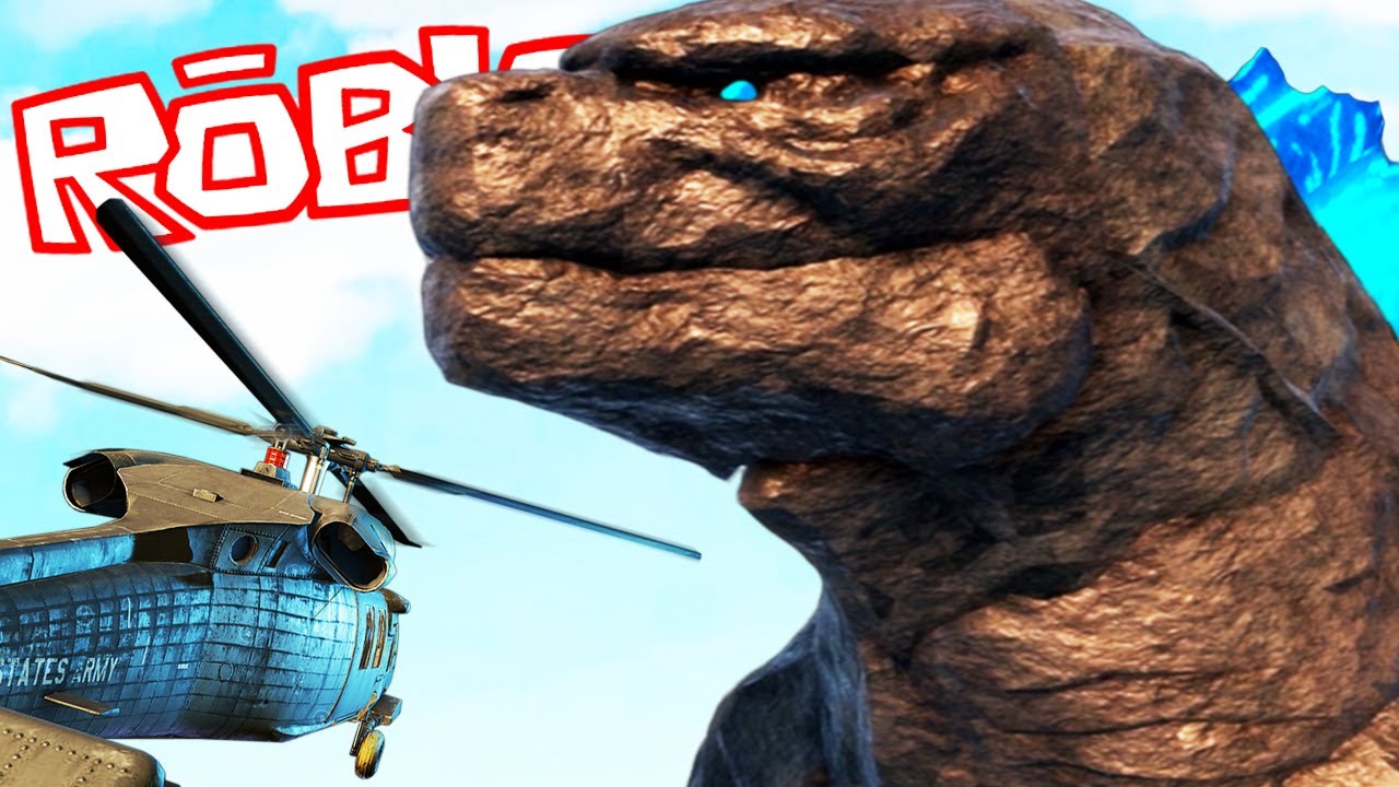 ROBLOX GODZILLA DEFENDS FROM THE MILITARY - YouTube