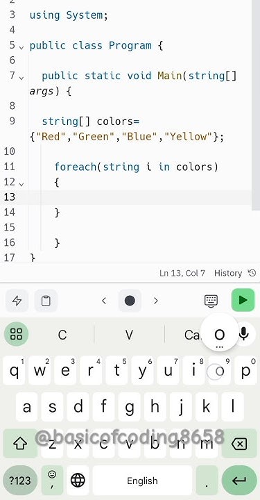 15 - Foreach loop in C# 👍॥ How to use Foreach loop #csharp# ...