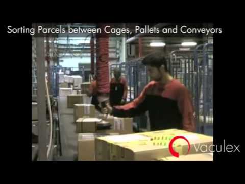 Sorting Parcels between Cages Pallets and Conveyors using Vaculex TP ...