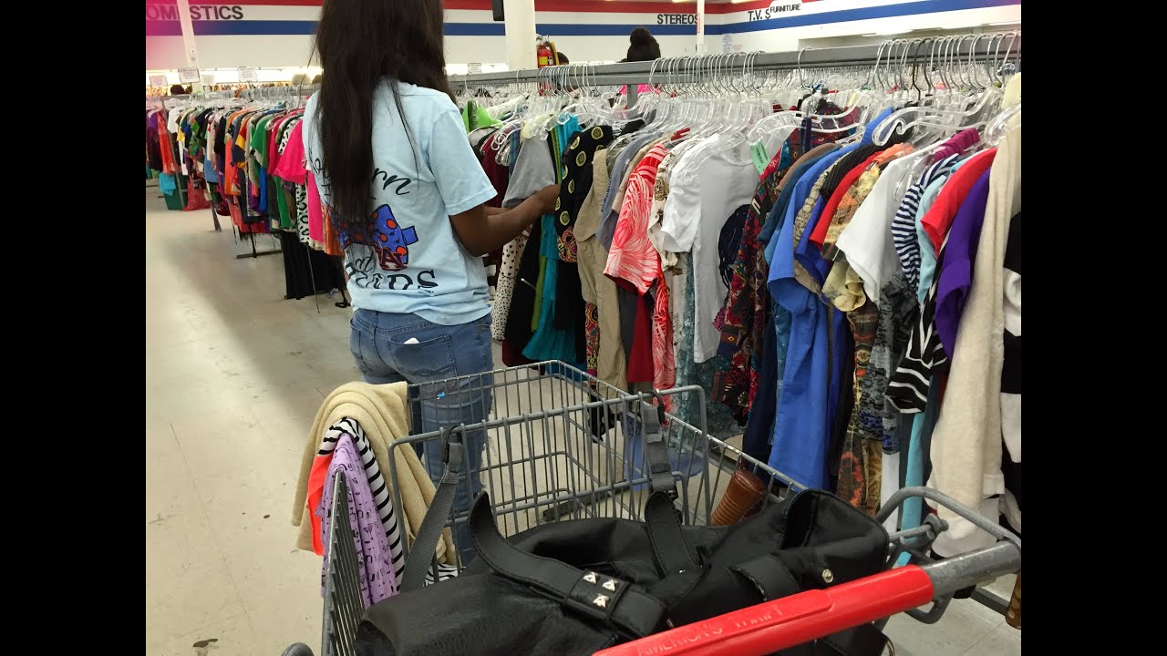 FOLLOW ME AROUND THRIFT STORE SHOPPING! - YouTube