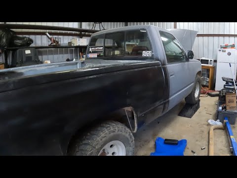 1990 c1500 transmission swap - YouTube