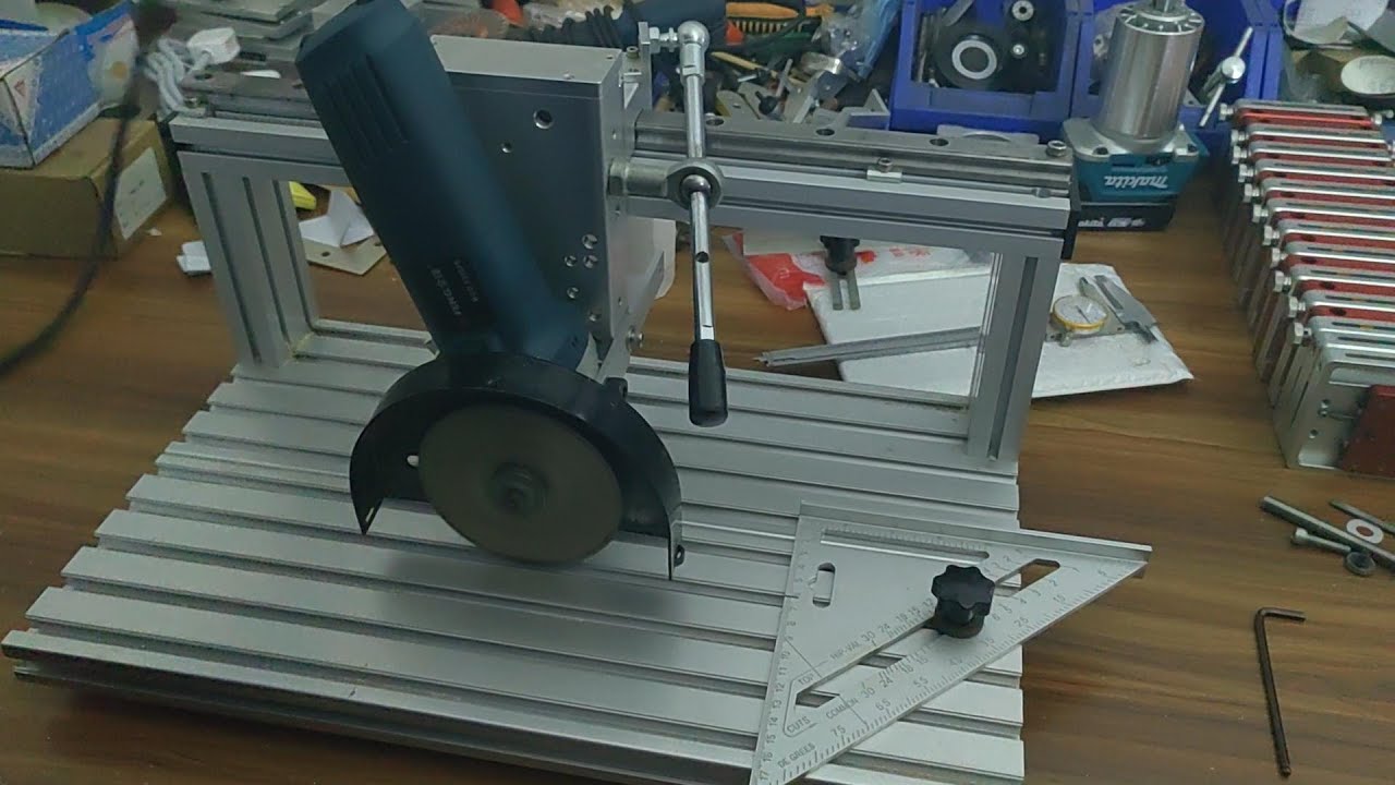 Angle grinder bracket modified cutting table, one machine multi-purpose ...