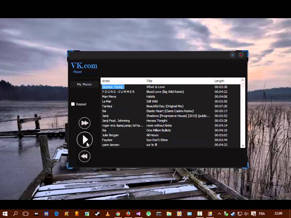[VB.NET] VK.App : Music Player - YouTube