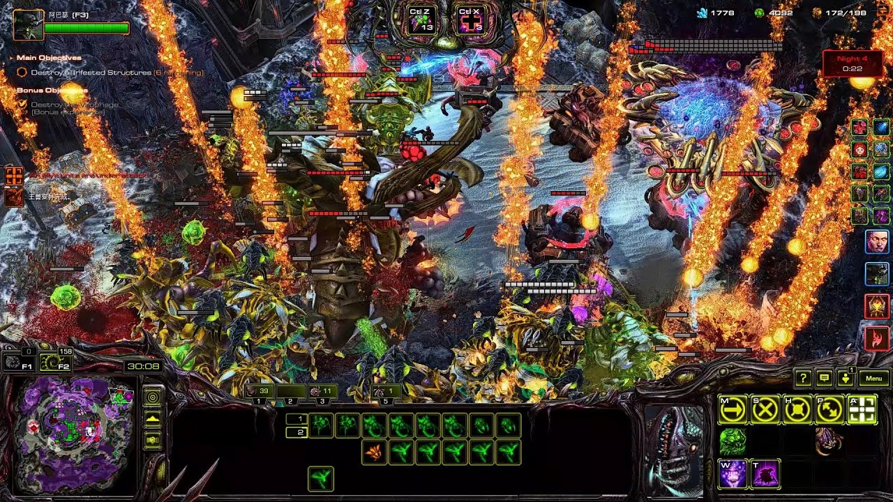 SC2 Super Commander Co-Op Dead of Night Abathur Custom Mutation Solo ...