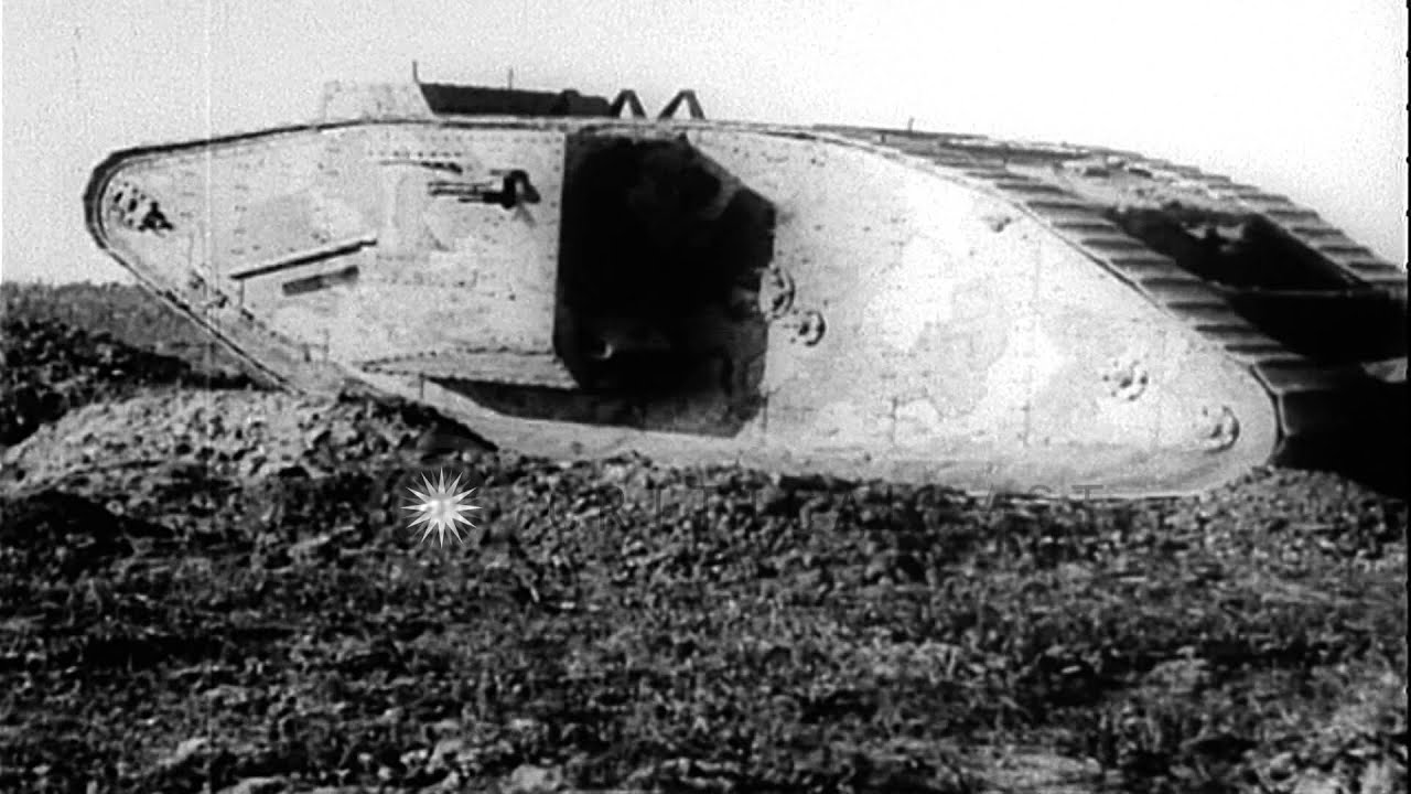 British tanks In France during World War 1. HD Stock Footage - YouTube