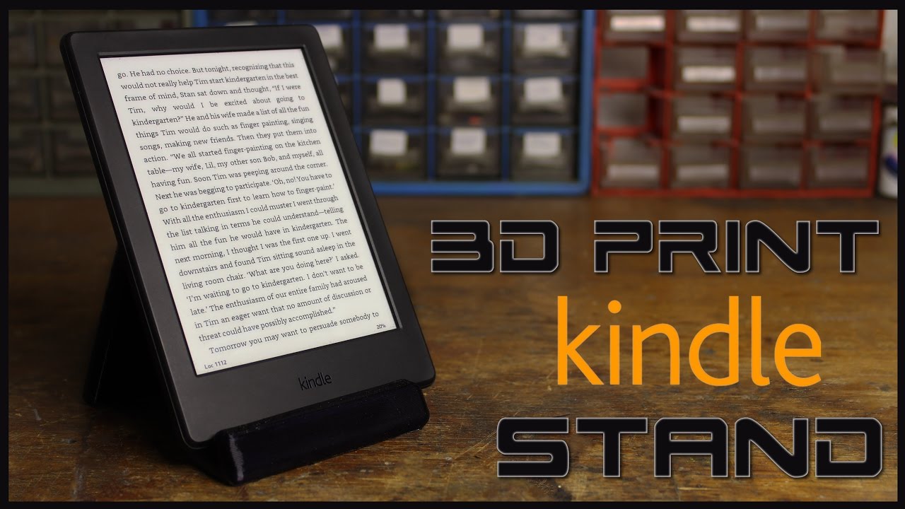 3D Print a Kindle Stand - YouTube