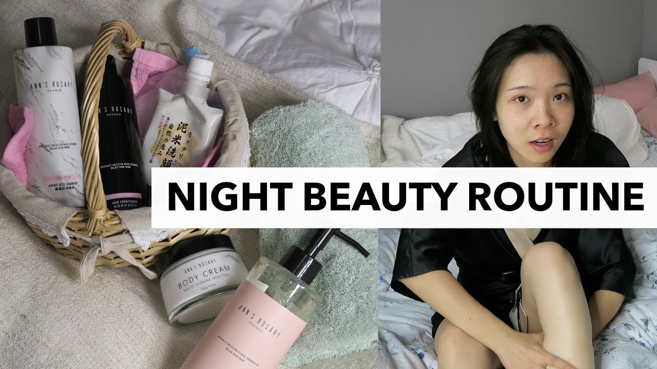 Night time Beauty Routine | MissLinZou - YouTube