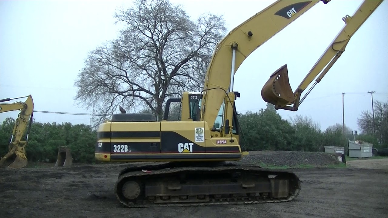 97 CAT 322BL LR - YouTube