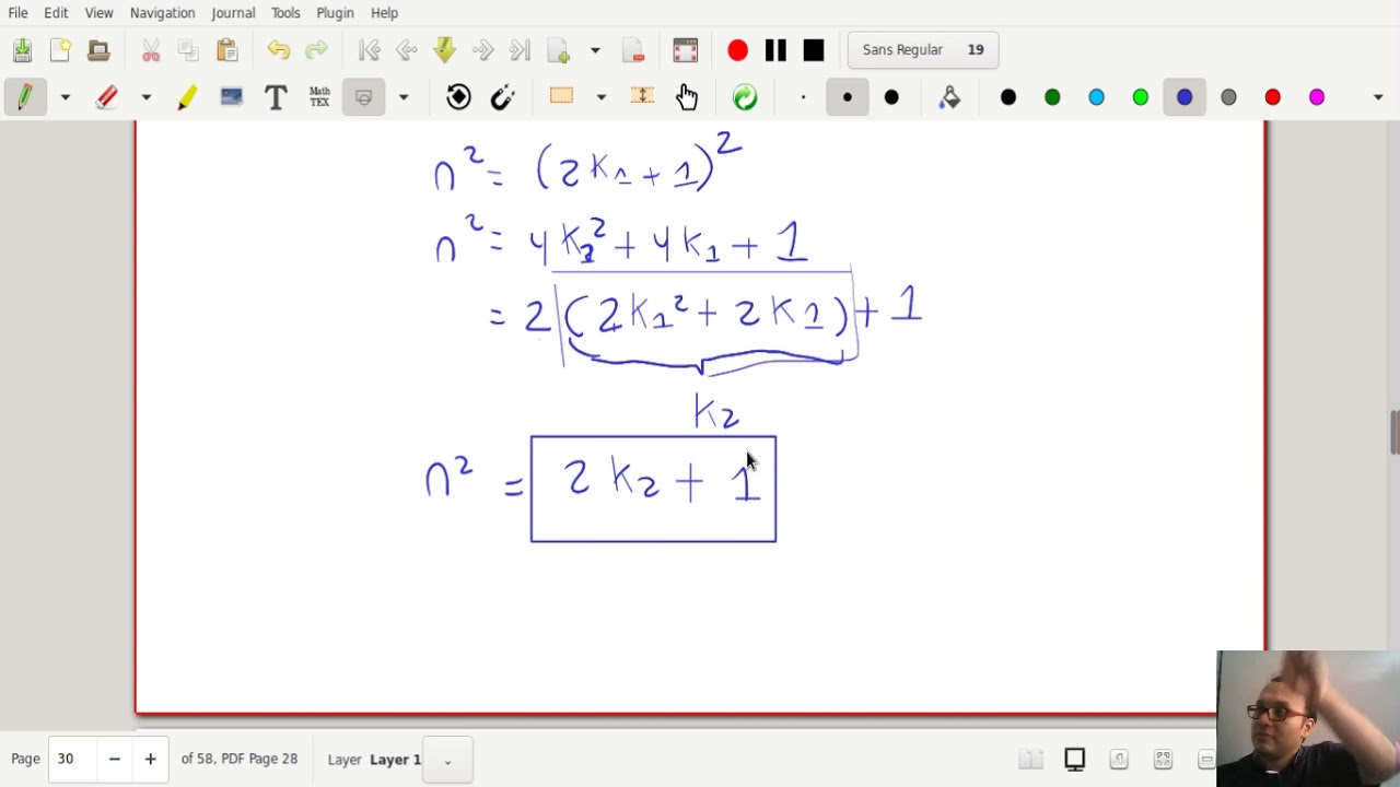 Matemáticas discretas I Clase 10 6 Ejercicio demostración directa - YouTube