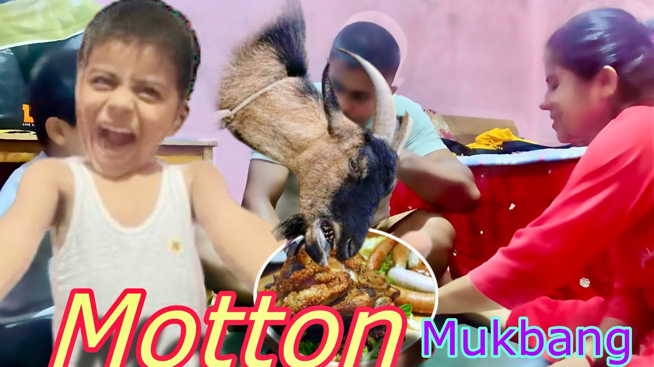 Motton Leg Mukbang With Handsome Boy😇||Mukbang Challenge in Four ...