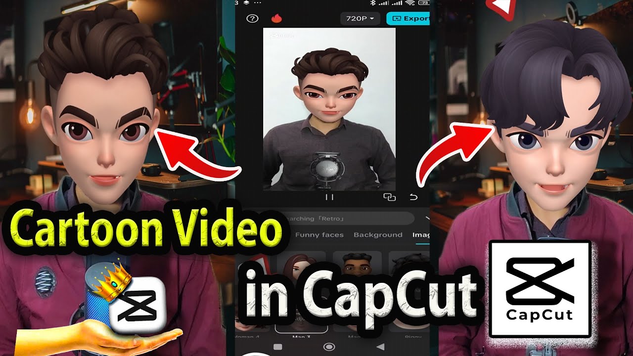 Cartoon Video Editing in CapCut | How to Cartoon Video in Capcut # ...