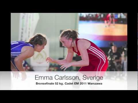 Emma Carlsson EM brottning FW cadet 2011 - YouTube
