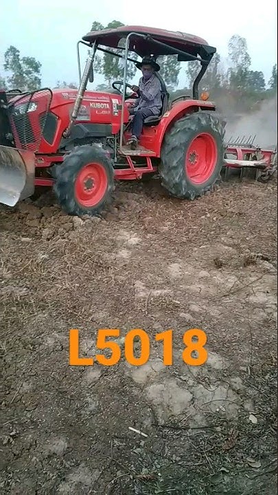 ไถนาทาม ดินเหนียว #คูโบต้าL5018 - YouTube