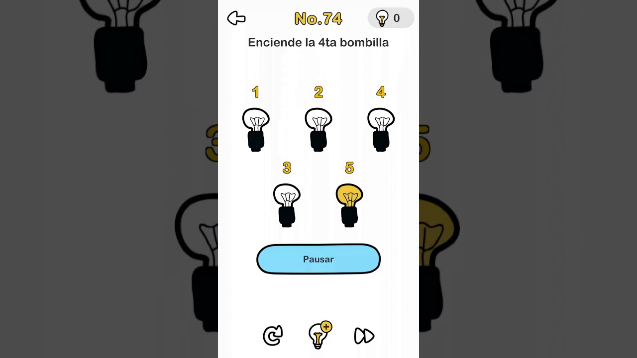 Brain Out|Nivel 74|Encniende la 4ta bombilla|RESUELTO|Android|Gameplay ...