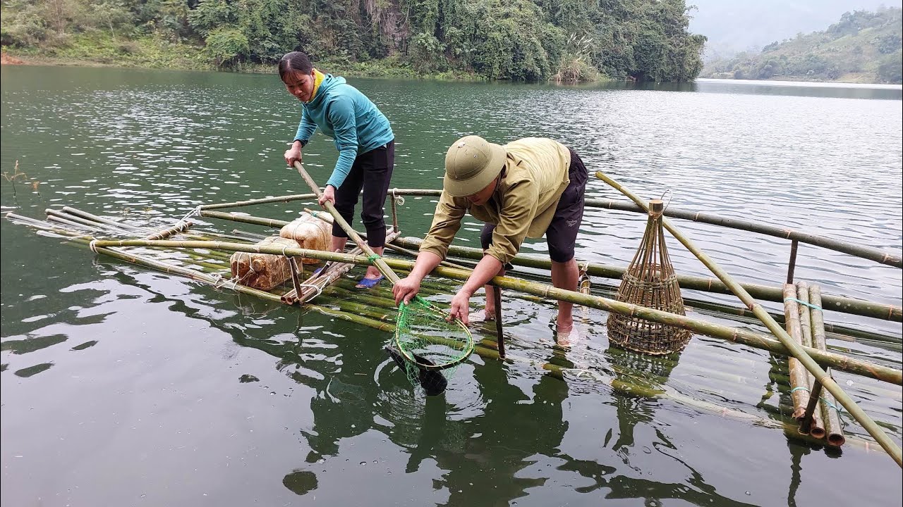 How to build wild farm traditional fishing - green forest life ...