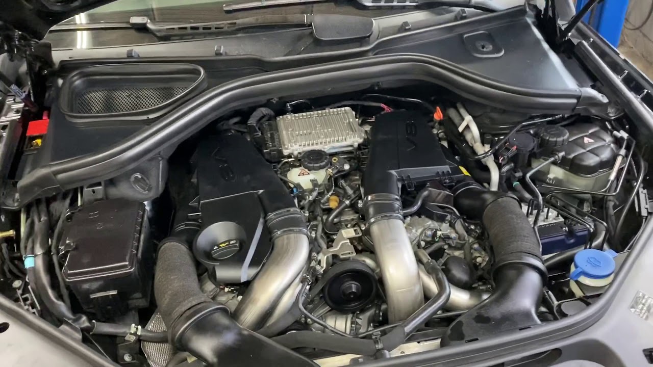 Mercedes Benz GL V8 4.6L M278 Turbo Engine Misfire Part 7 - YouTube