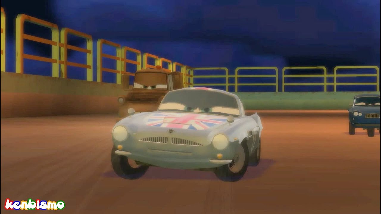 Finn Union Jack race at Oil Rig Run, Cars 2 The Video Game PC Gameplay ...