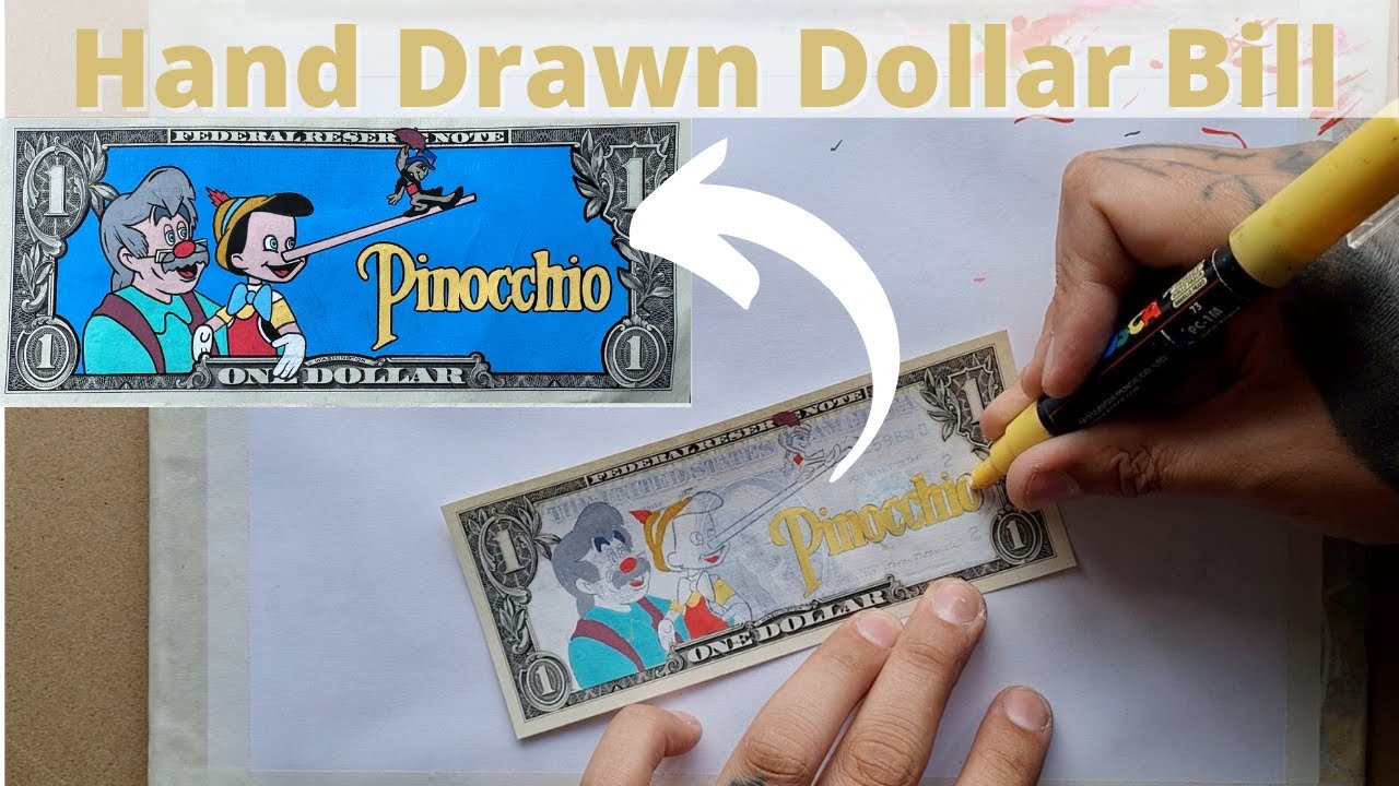 Pinocchio Hand Drawn with Posca Paint Markers - YouTube